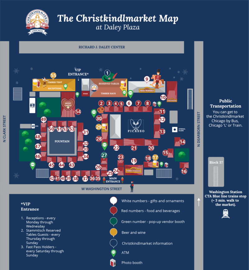 Chicago Market Map & Vendors | Christkindlmarket